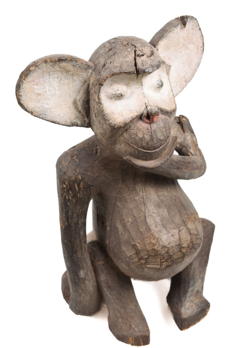 Monkey Figure - Wood - Bulu - Cameroon - Asian African Art
