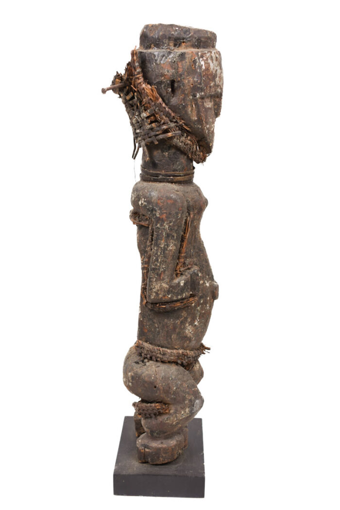 Figure - Wood, Metal - Aduma - Gabon - Asian African Art