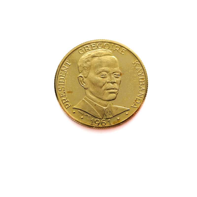Rwanda 25 Francs 1965 President Gregoire Kayibanda - Asian African Art